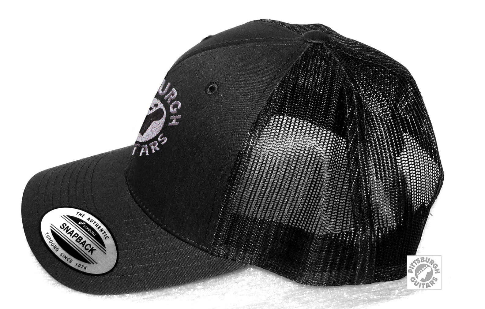 Authentic Yupoong Snapback Trucker Hat with Pittsburgh Guitars Logo ...